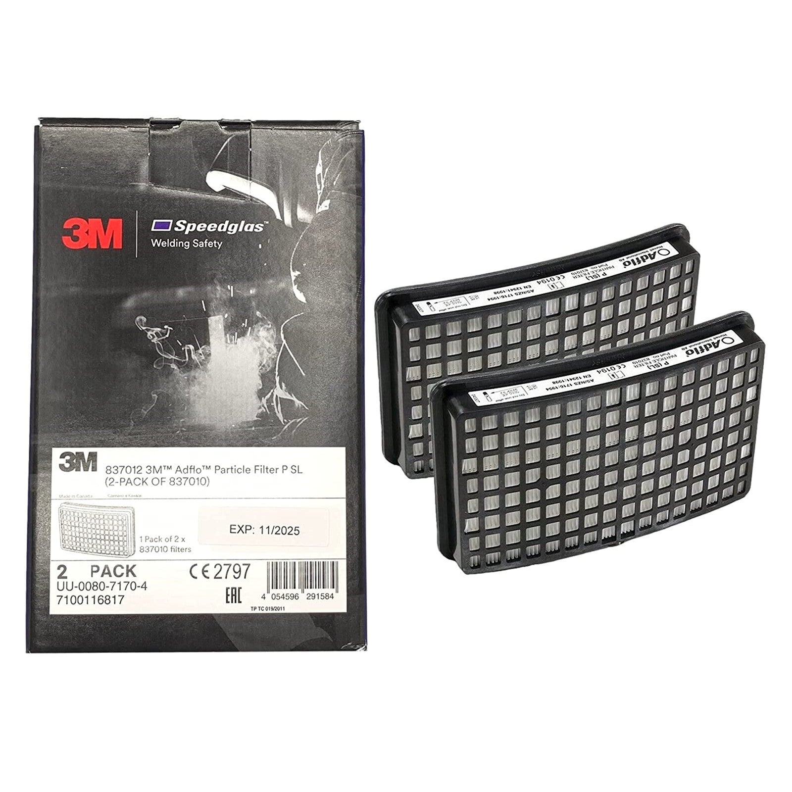 Particulate filter P3 Electric fan respirator 3M ADFLO 837012